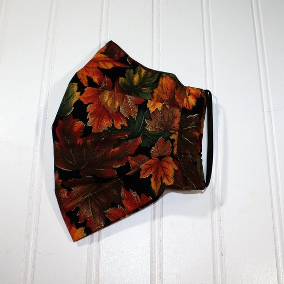 Hand Crafted | Accessories | Handmade Cloth Fall Maple Leaves Face Mask ...